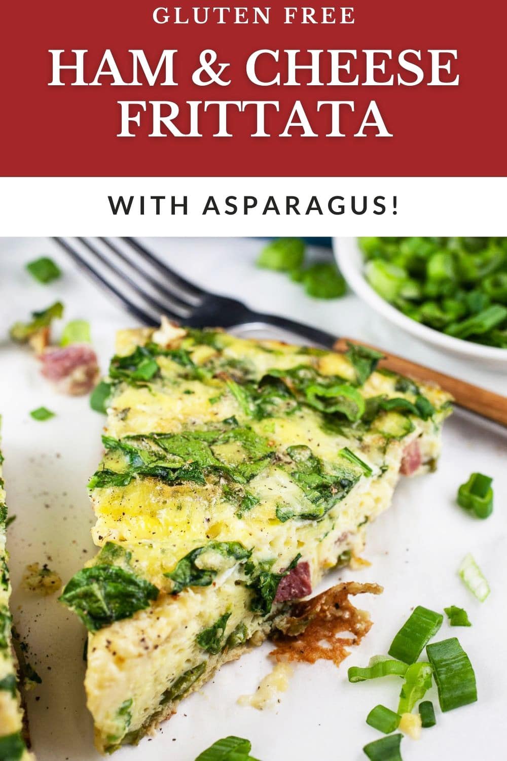 Ham and Cheese Frittata with Asparagus | The Rustic Foodie®
