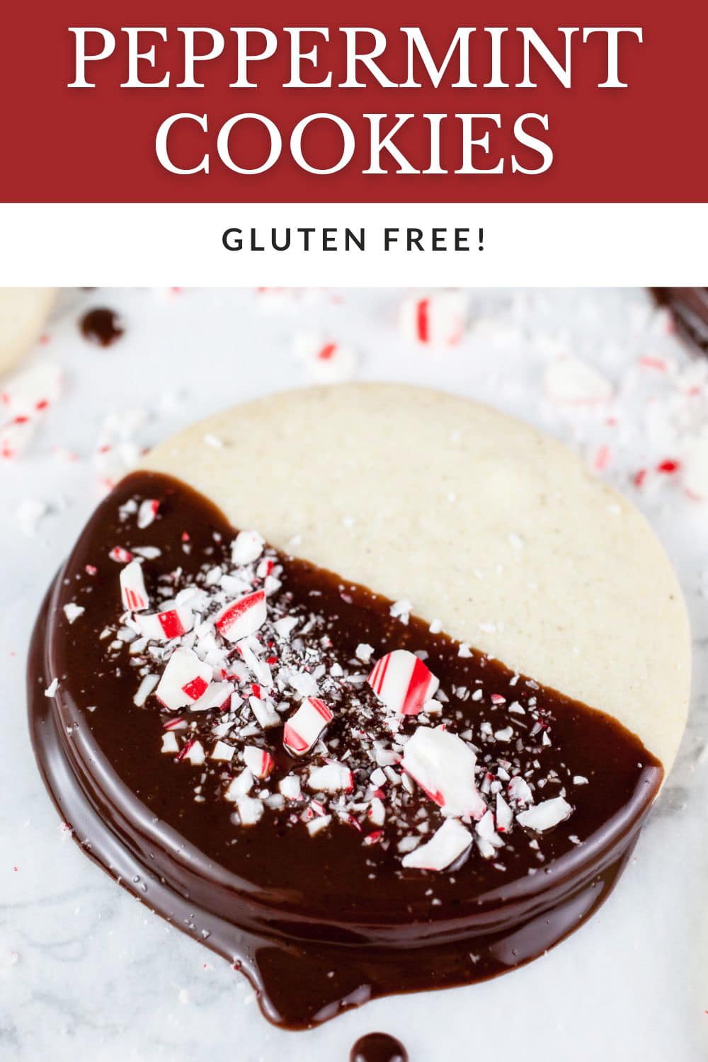 Peppermint Shortbread Cookies (Gluten Free) | The Rustic Foodie®