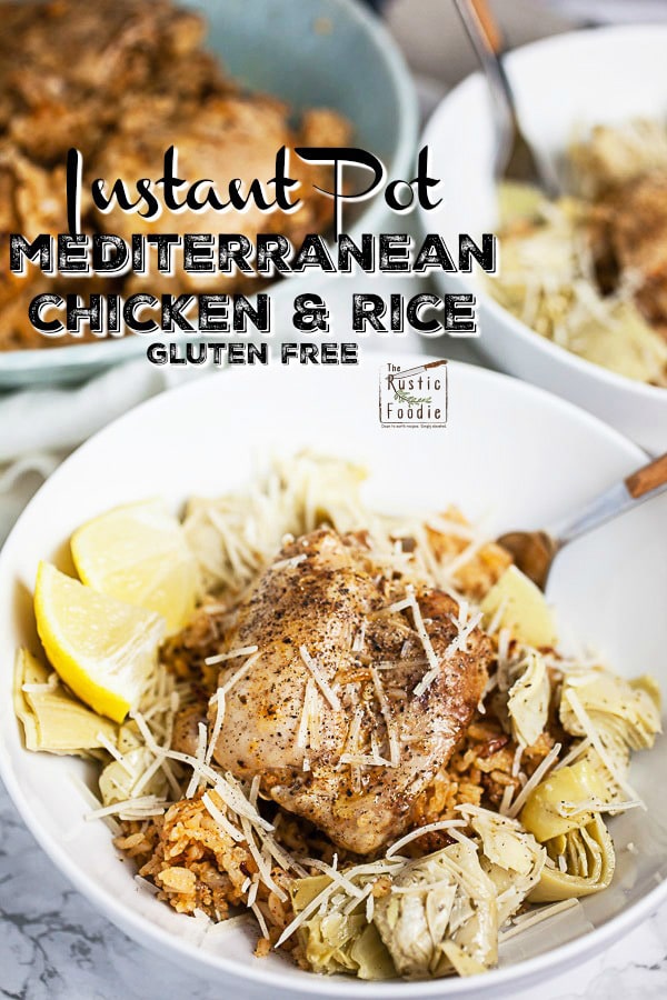Instant Pot Mediterranean Chicken and Rice | The Rustic Foodie