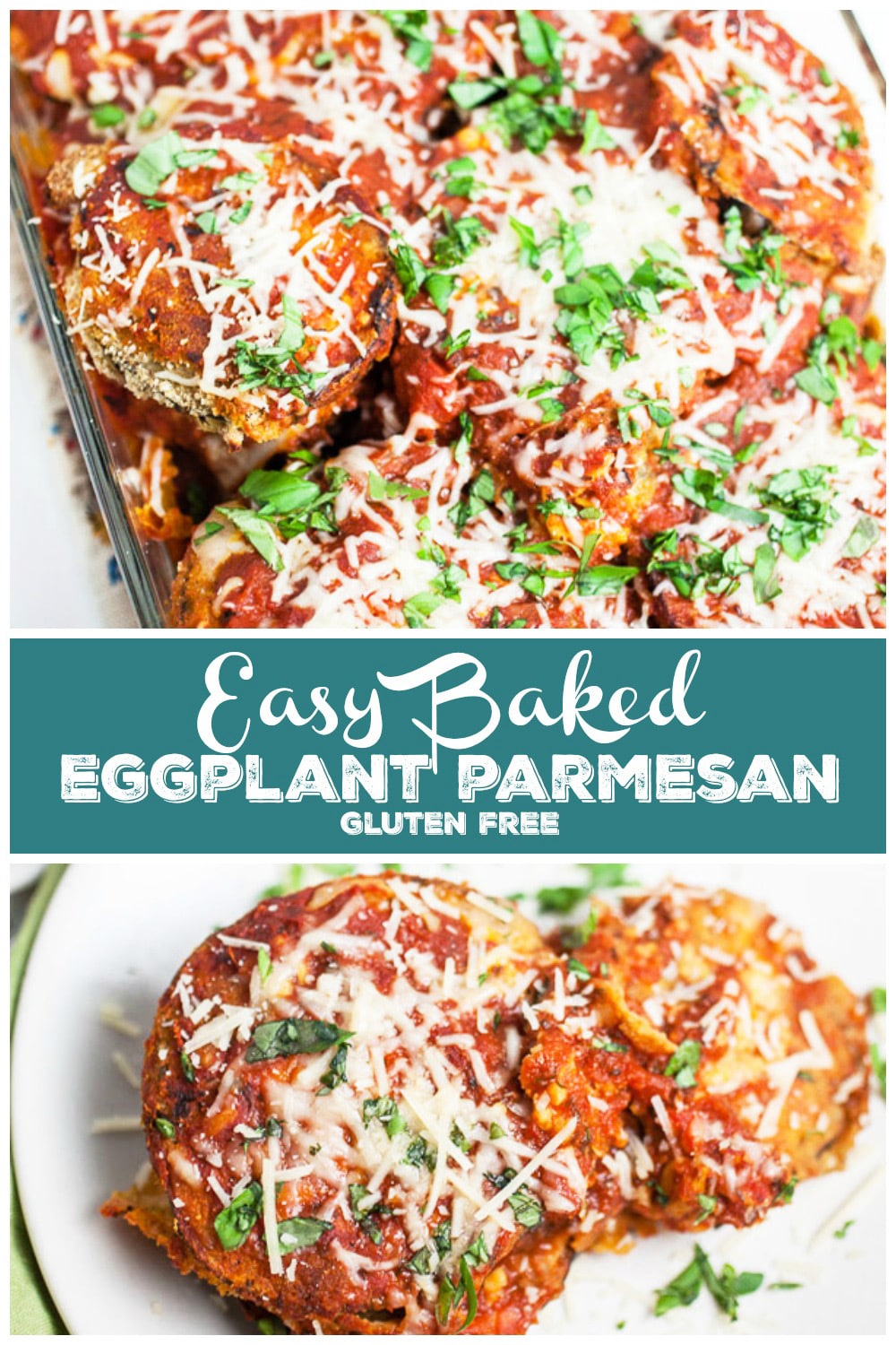 Baked Eggplant Parmesan (Gluten Free) | The Rustic Foodie®
