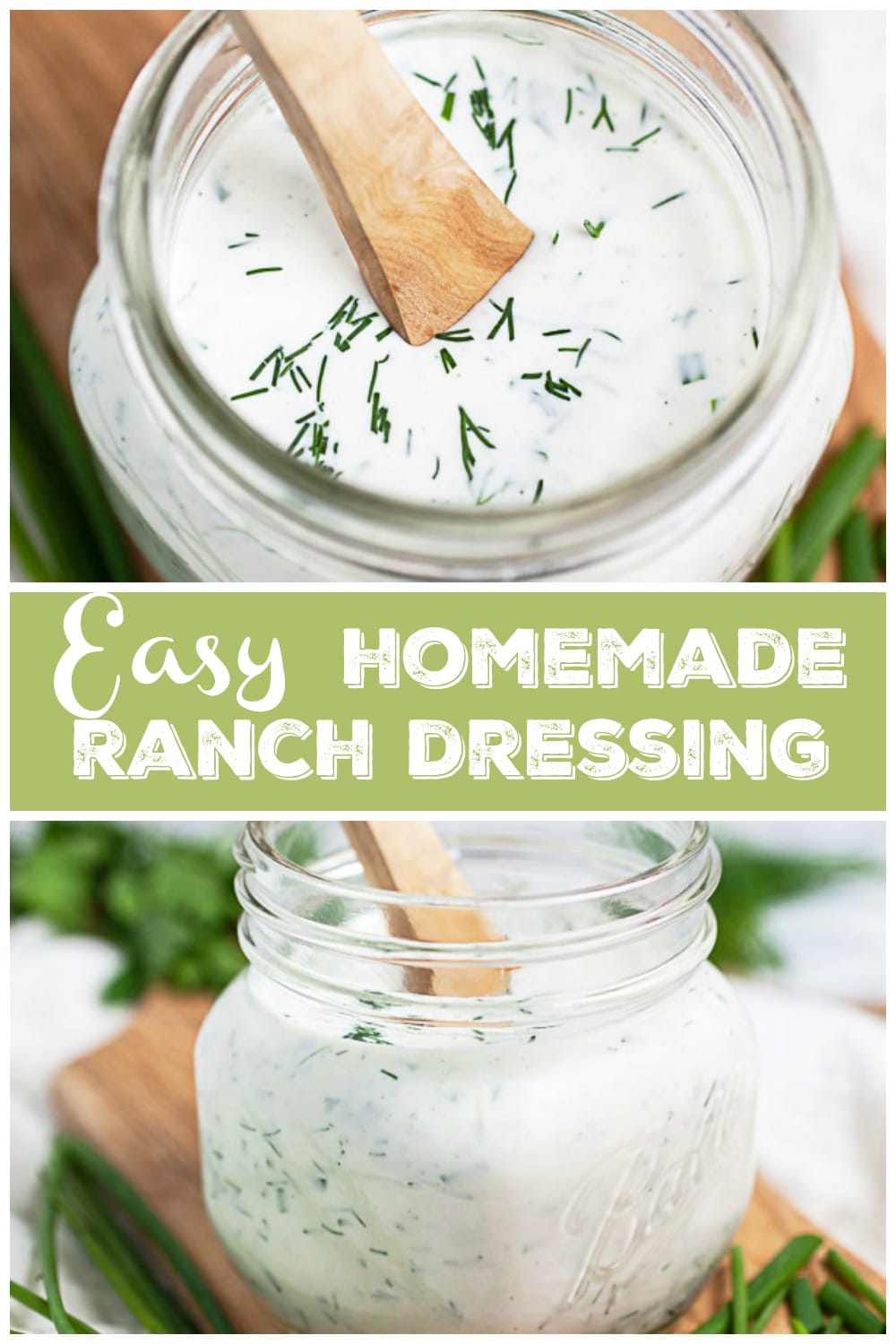 Homemade Ranch Dressing with Fresh Herbs | The Rustic Foodie®