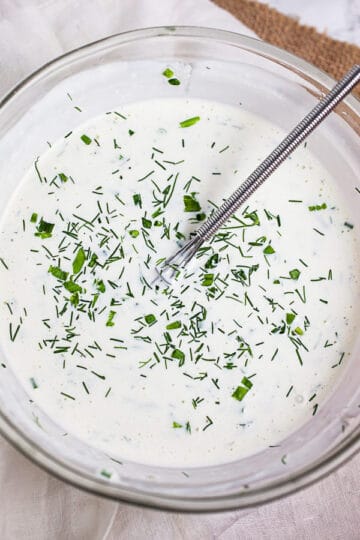 Homemade Ranch Dressing with Fresh Herbs | The Rustic Foodie®