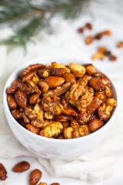 Roasted Mixed Nuts with Spiced Maple Glaze | The Rustic Foodie®