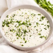 Creamy Lemon Tarragon Dipping Sauce | The Rustic Foodie®