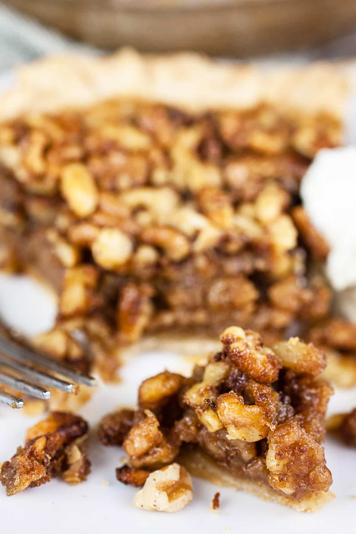 Maple Walnut Pie with Bourbon | The Rustic Foodie®