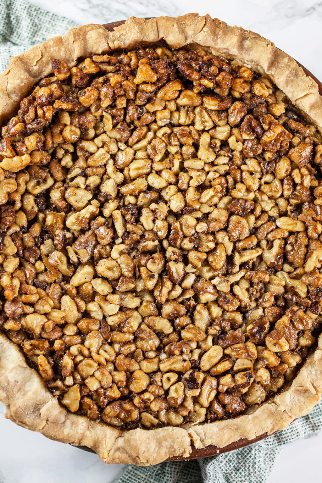 Maple Walnut Pie with Bourbon | The Rustic Foodie®