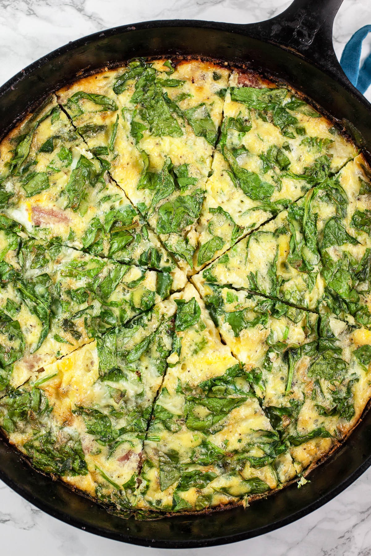 Ham and Cheese Frittata with Asparagus | The Rustic Foodie®