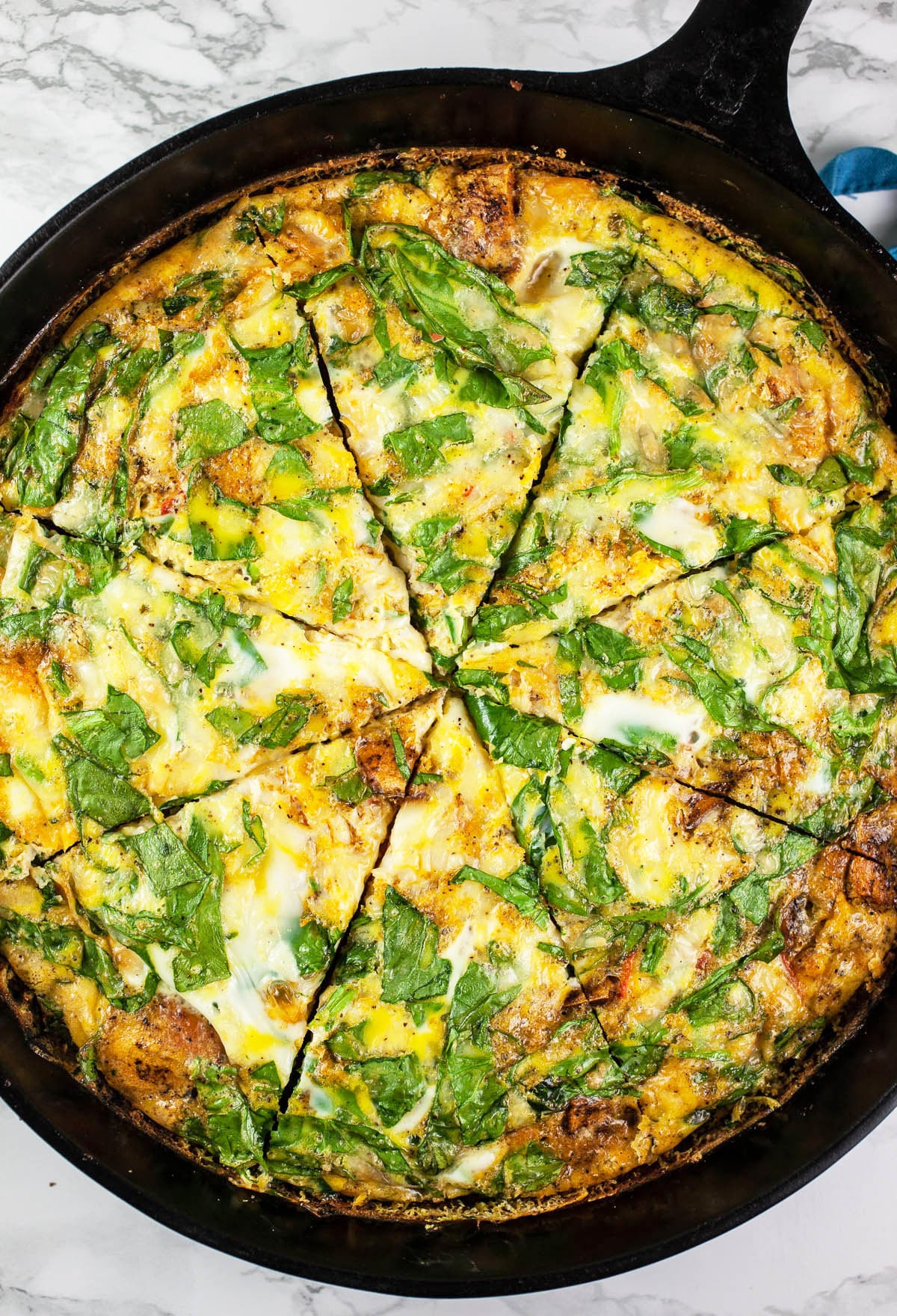 Southwest Frittata with Sweet Potatoes | The Rustic Foodie®
