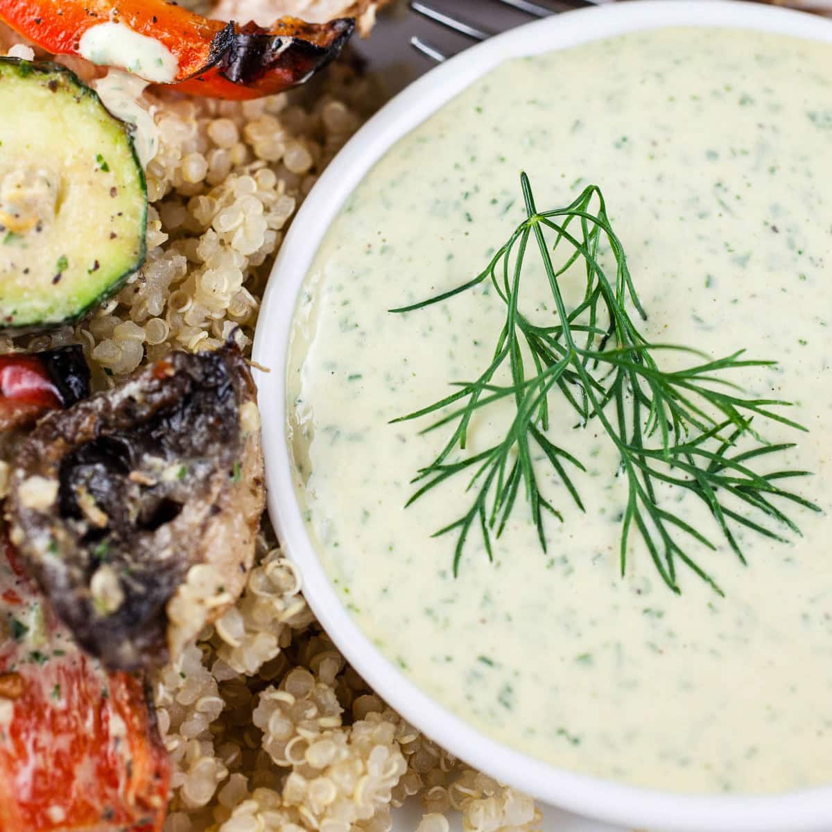 Creamy Lemon Tarragon Dipping Sauce | The Rustic Foodie®