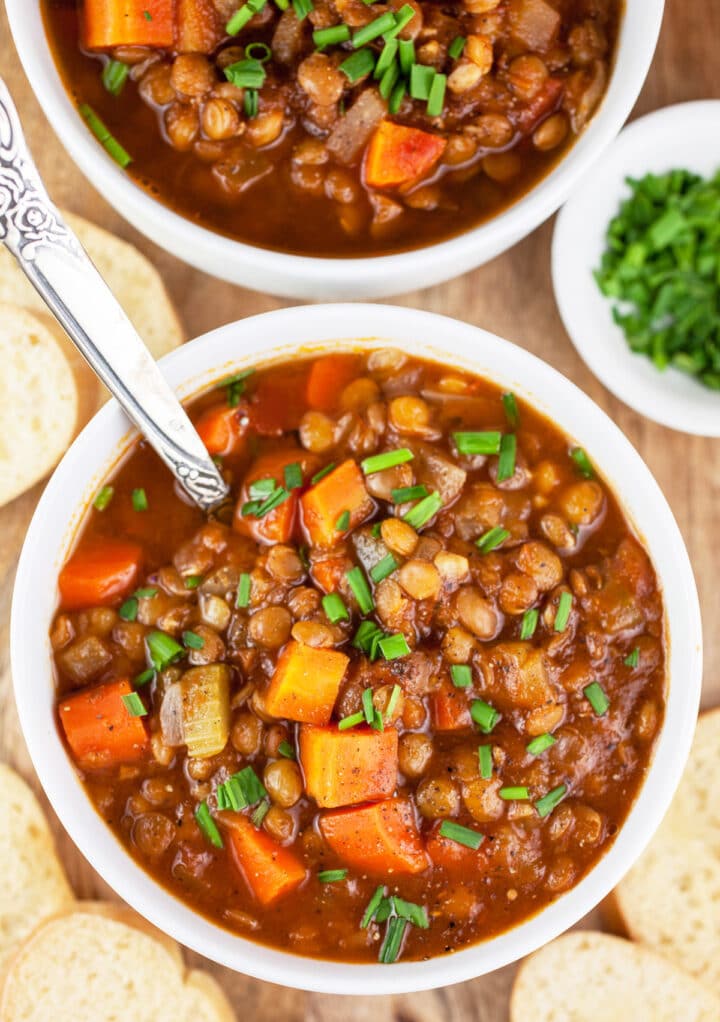 Hearty Lentil Soup | The Rustic Foodie®