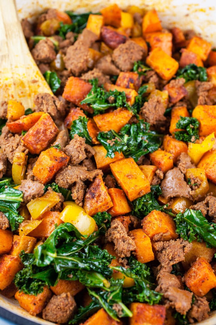 Sweet Potato Turkey Hash | The Rustic Foodie®