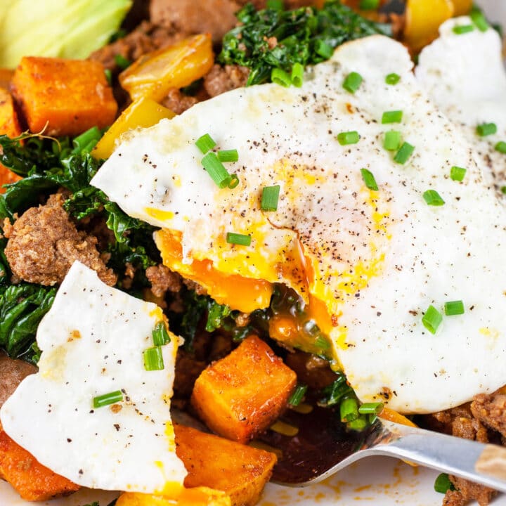 Sweet Potato Turkey Hash | The Rustic Foodie®