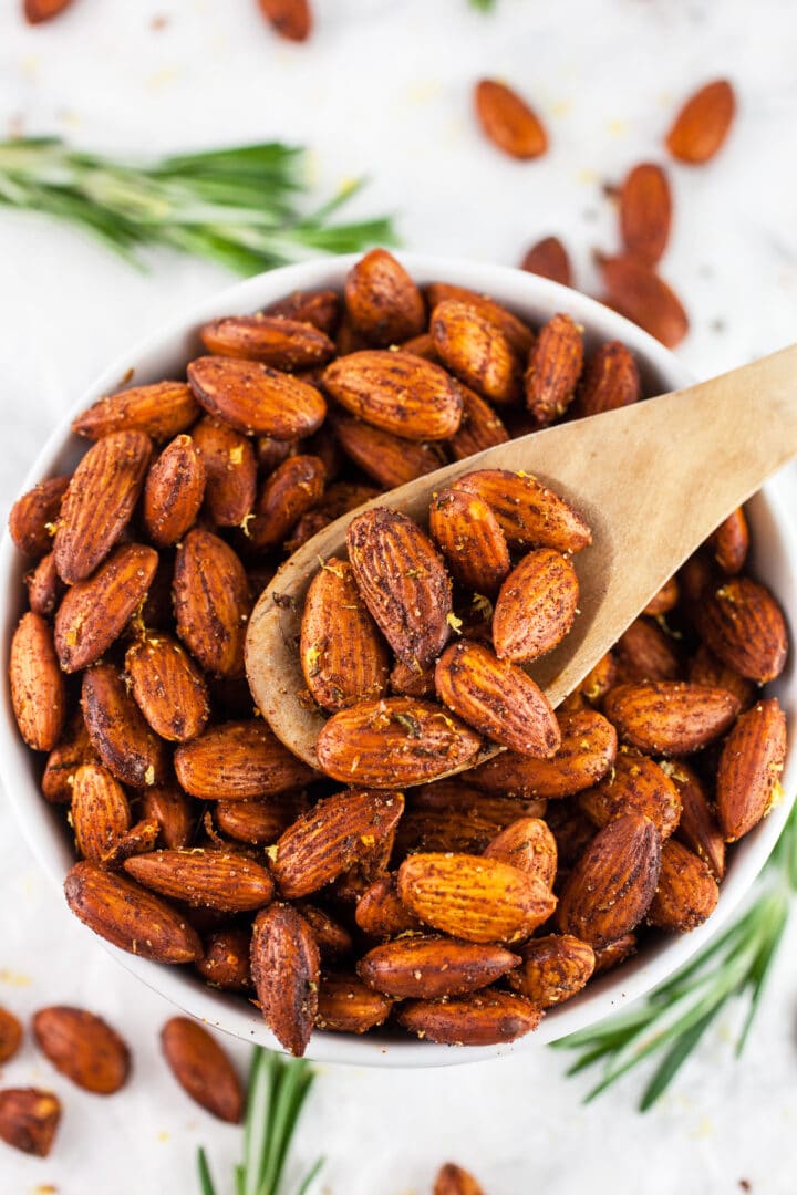 Rosemary Roasted Almonds | The Rustic Foodie®