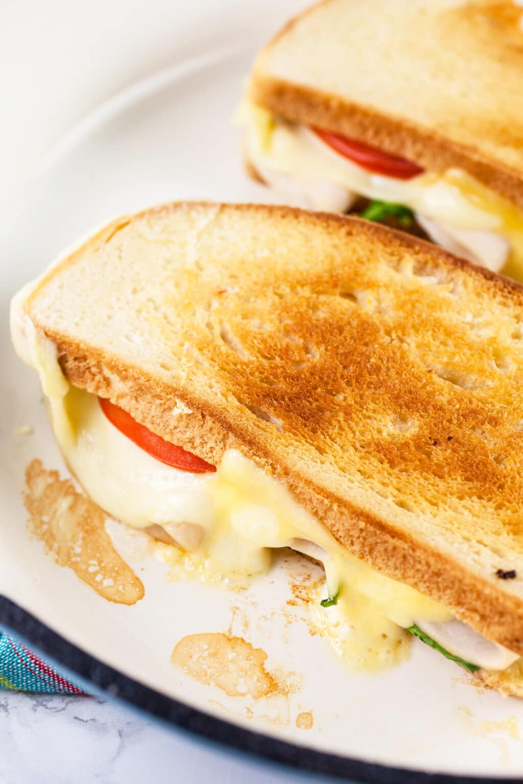 Gouda Chicken Grilled Cheese | The Rustic Foodie®