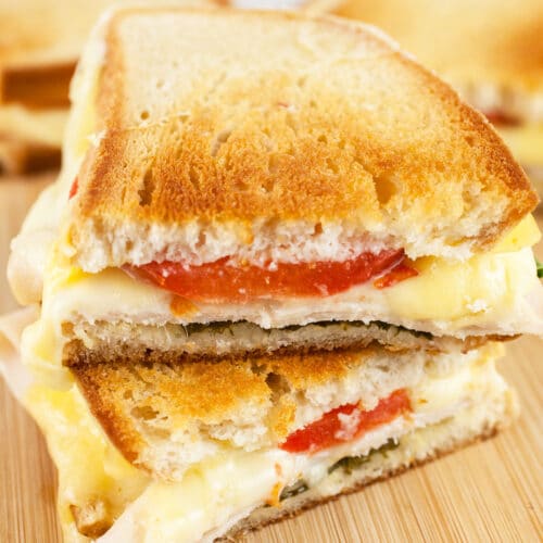 Gouda Chicken Grilled Cheese | The Rustic Foodie®