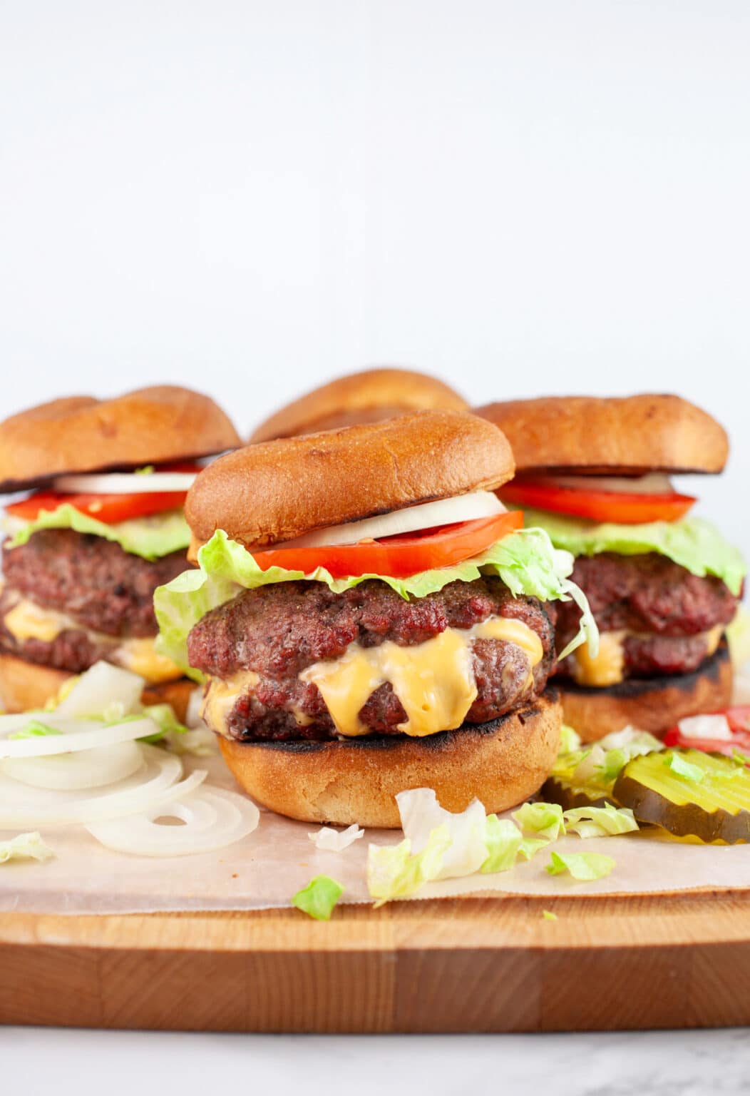 Grilled Juicy Lucy Burger | The Rustic Foodie®